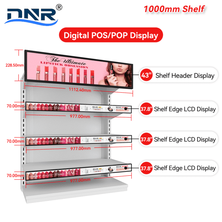 37.8inch Digital Shelf Edge LCD Display with Model-DYE378 - DNR Retail ...