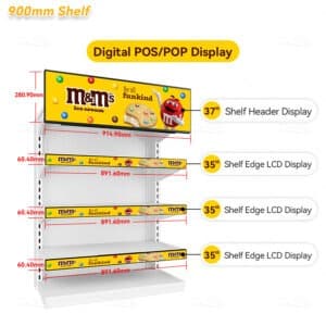 37inch Stretched Bar LCD Display with Model-DXB370 - DNR Retail Digital ...
