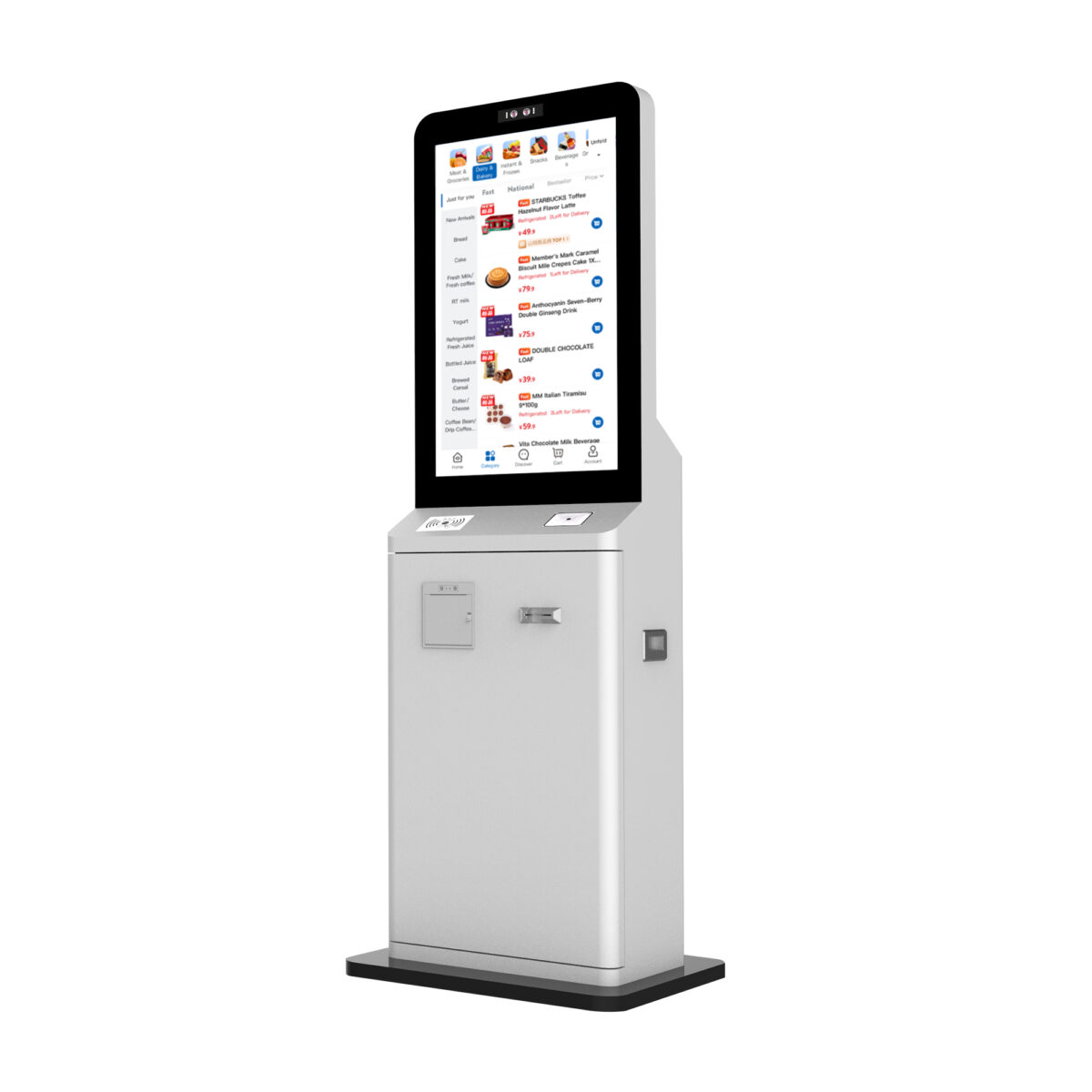 32" Standing Self-Service POS Kiosk with PCAP Touch - DNR Digital and ...