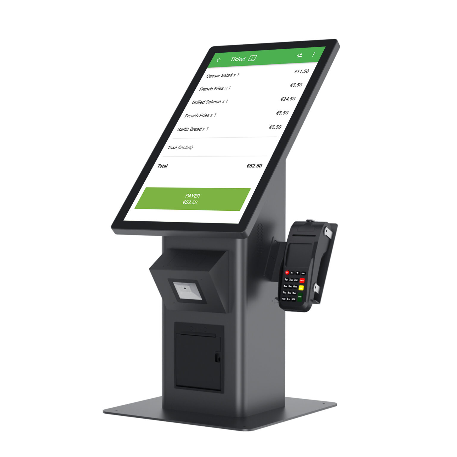 Desktop Self-Service POS Kiosk - DNR Digital and DNR Display Bar LCD ...